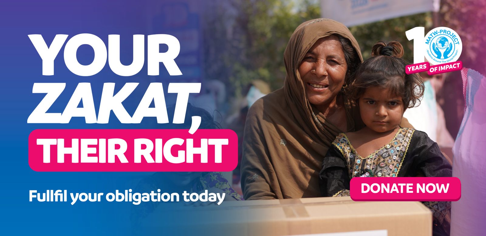 Muslim Charity | Islamic Charity | 100% Donation Policy | MATW Project